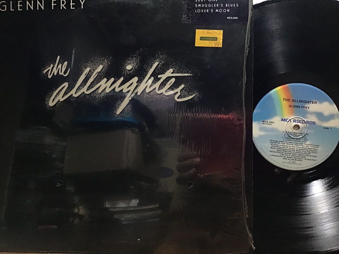 LP Glenn Frey (Eagles) - Allnighter OOP USA VINYL RECORD Anubis Piring ...