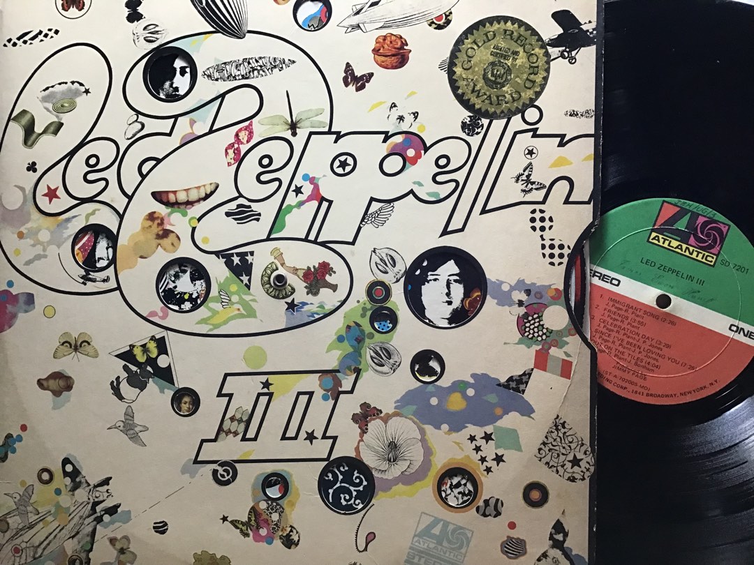LP Led Zeppelin III OOP USA VINYL RECORD W WORKING WHEEL Anubis Classic ...