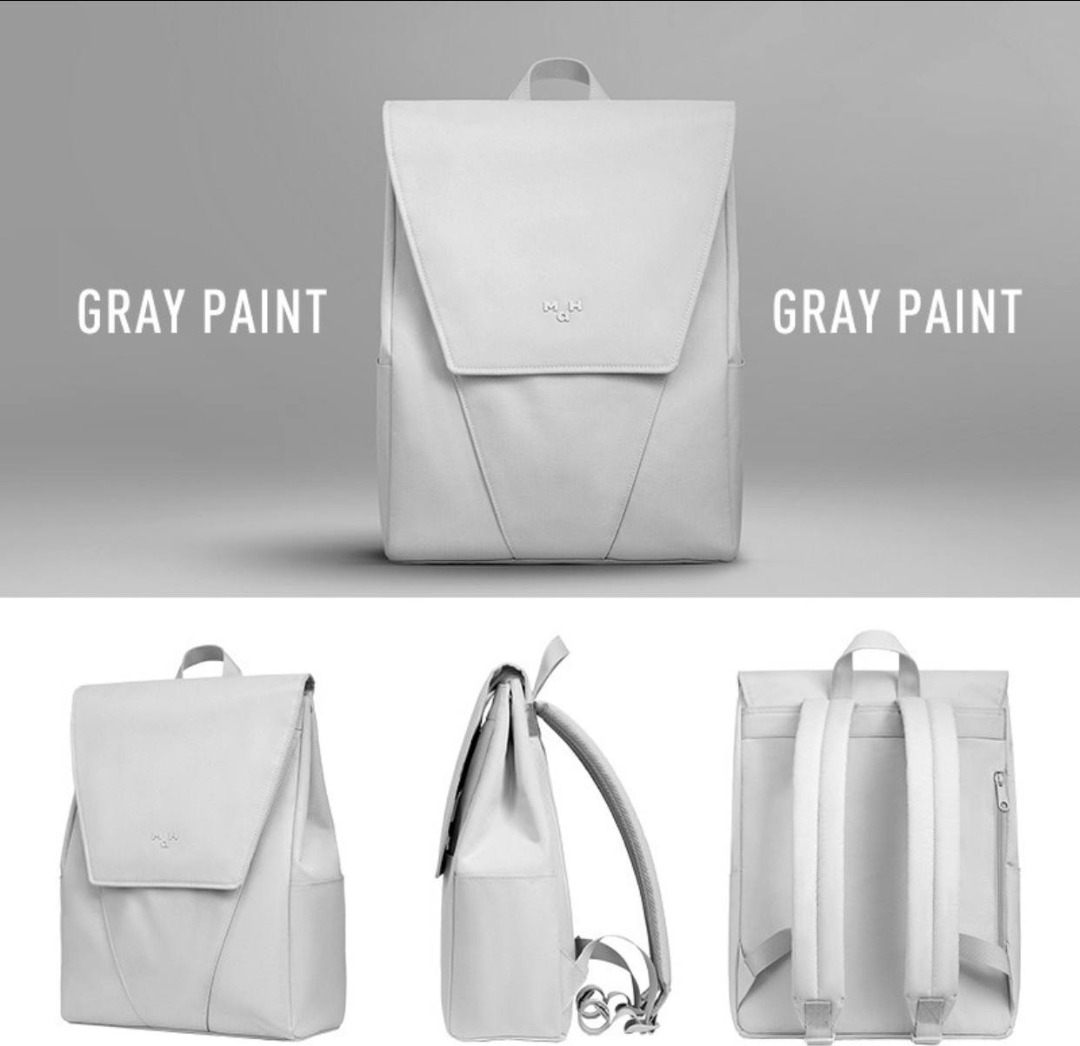 MAH Backpack in Gray Paint, Women's Fashion, Bags & Wallets, Backpacks ...