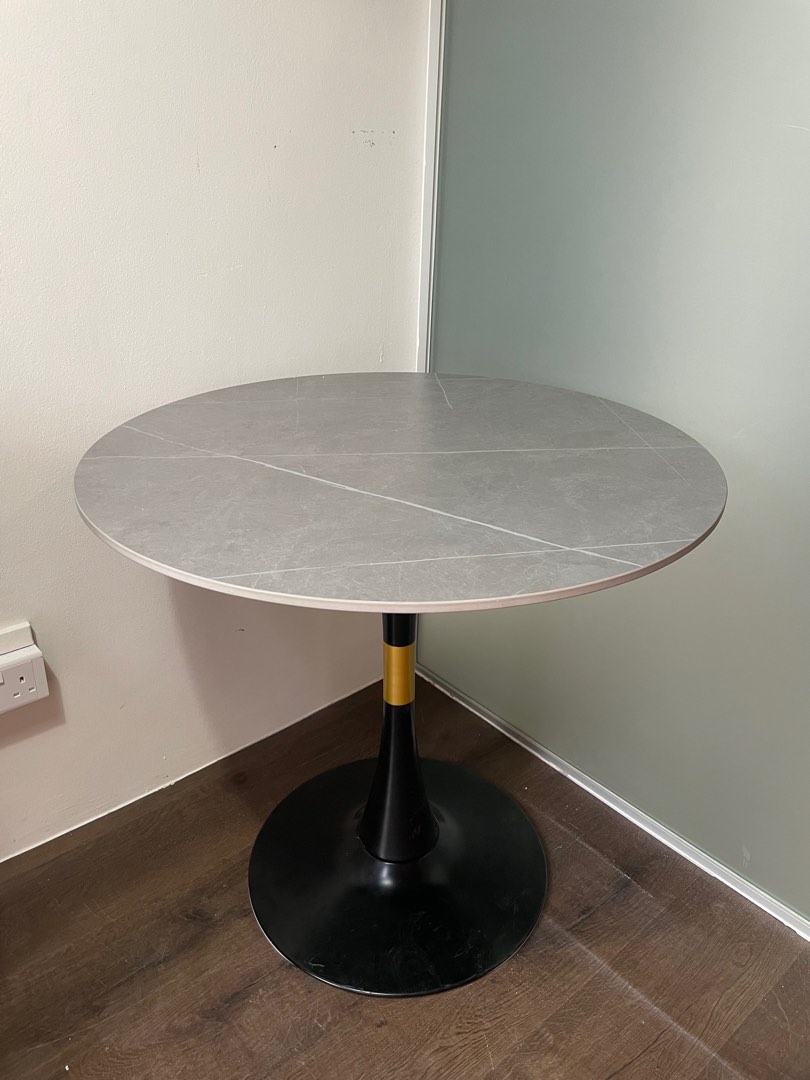 Marble glass table, Furniture & Home Living, Furniture, Tables & Sets ...