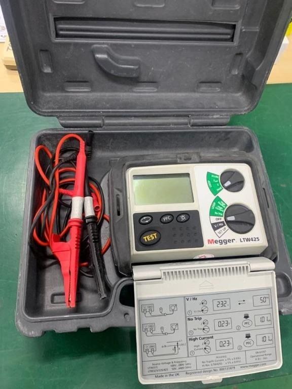 Megger Loop Impedance & RCD Combined Tester LTW 425, Computers & Tech ...