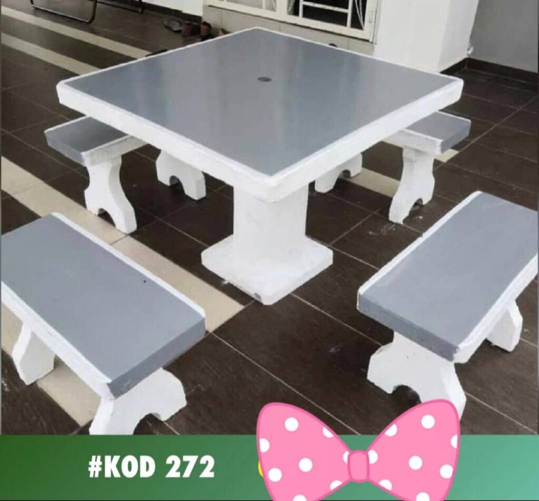 MEJA BATU TAMAN 5 IN 1, Furniture & Home Living, Furniture, Tables ...