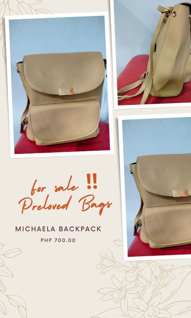 Michaela, Women's Fashion, Bags & Wallets, Backpacks on Carousell