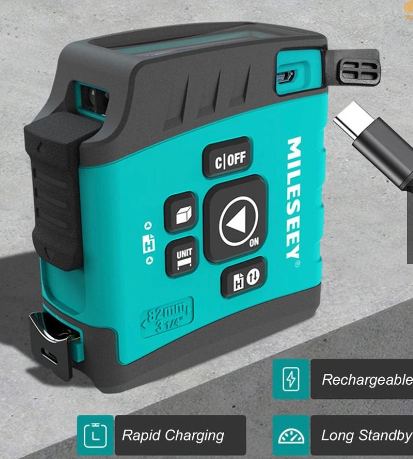 MiLESEEY DT20 3-in-1 Gauge Laser Range Finder Digital Laser Measure ...