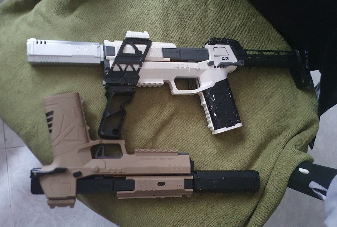 Modded LIZZY Gecko 3.0 Blaster with slide lock Not Nerf Toy Gun Blaster ...
