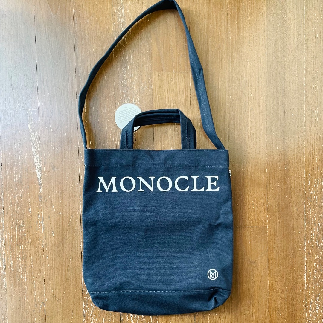 Monocle Canvas Tote Bag (Dark Blue), Women's Fashion, Bags & Wallets ...