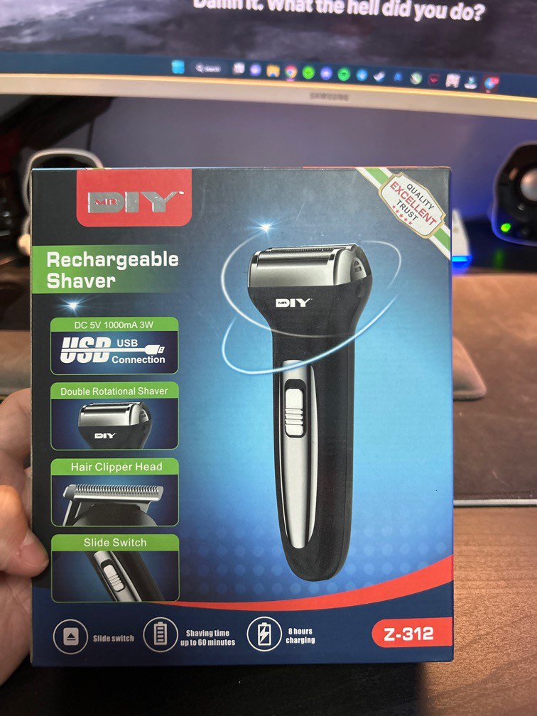 Mr DIY rechargeable shaver, Beauty & Personal Care, Men's Grooming on ...