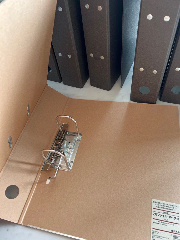Muji Arch Files A4 size, Hobbies & Toys, Stationery & Craft, Stationery ...