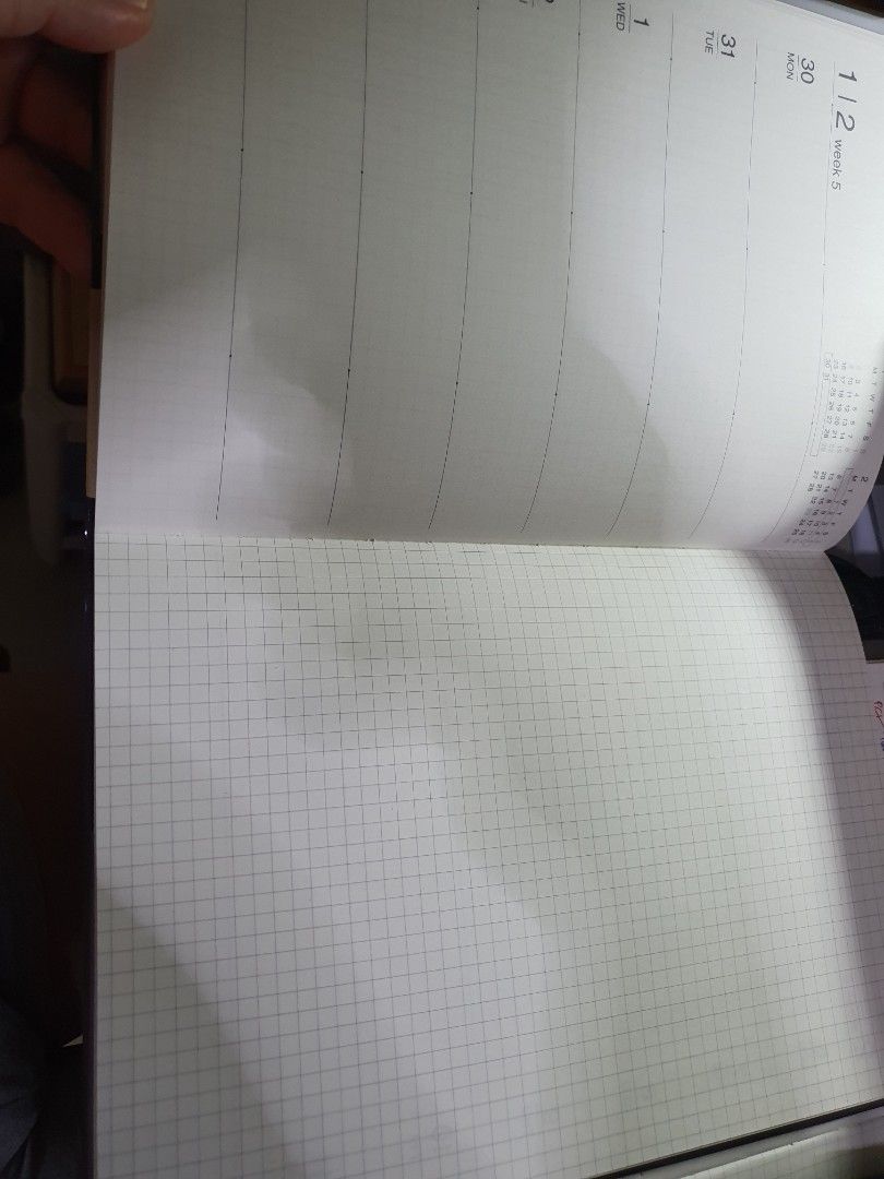 Muji Month / Weekly Planner in Black, Hobbies & Toys, Stationery ...