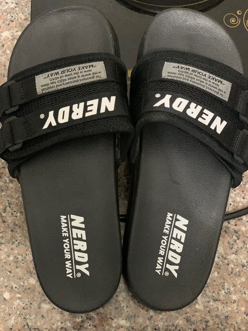 NERDY KOREA, Men's Fashion, Footwear, Slippers & Slides on Carousell