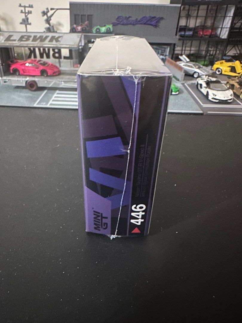 (New) 1/64 Mini Gt GT-R r34 5 year anniversary model #446, Hobbies ...