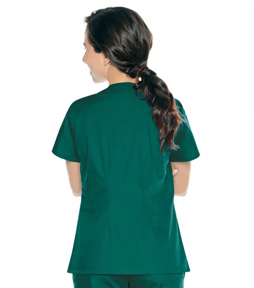 [NEW] WOMENS EMERALD GREEN medical doctor nurse uniform scrub suit set ...
