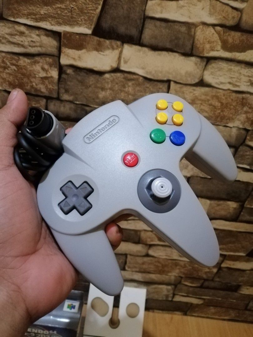 Official Nintendo 64 N64 Authentic NUS-005 Controller Grey Good Stick Works, Video Gaming ...