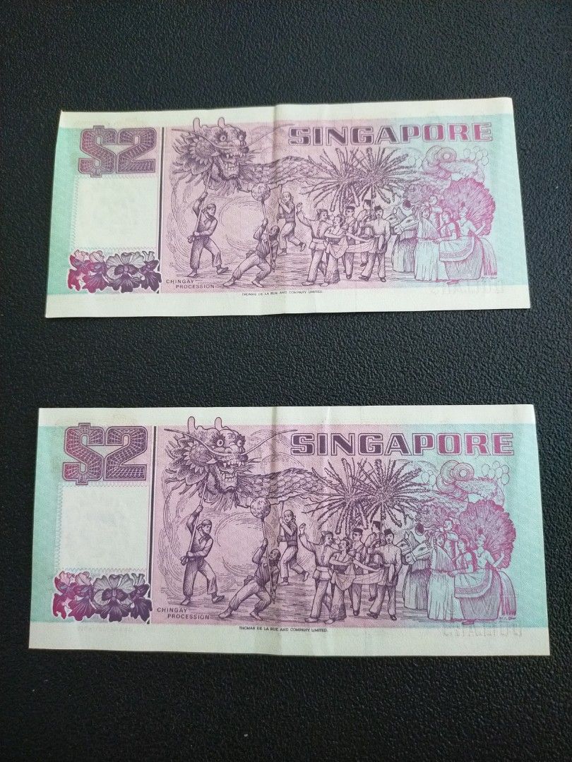 Old 2x $2 Singapore Currency notes, Hobbies & Toys, Memorabilia ...