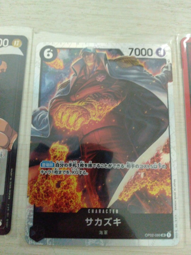 OP02 Akainu SR, OP02 Garp Leader, OP01 Luffy Leader, Hobbies & Toys ...