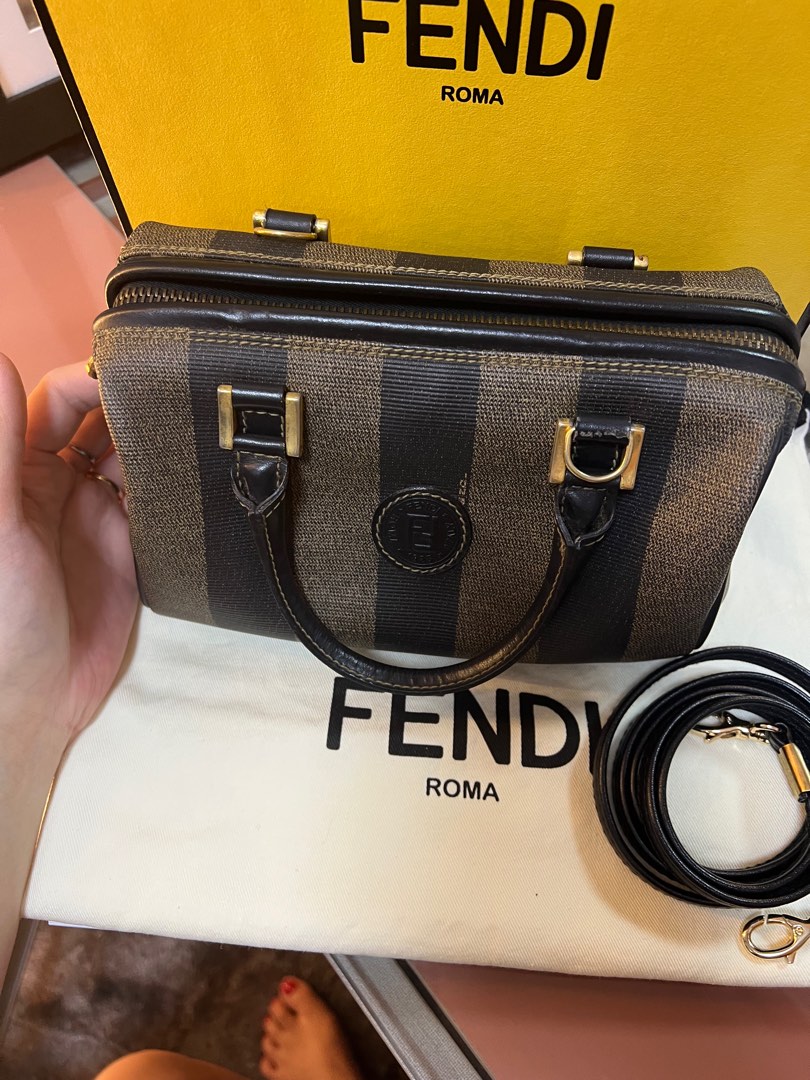 Original Fendi mini pequin boston doctor bag, Luxury, Bags & Wallets on ...