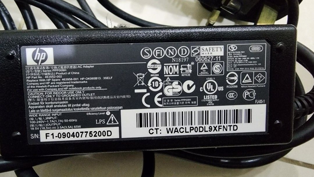 Original Hp Laptop Charger W Computers Tech Parts Accessories Chargers On Carousell