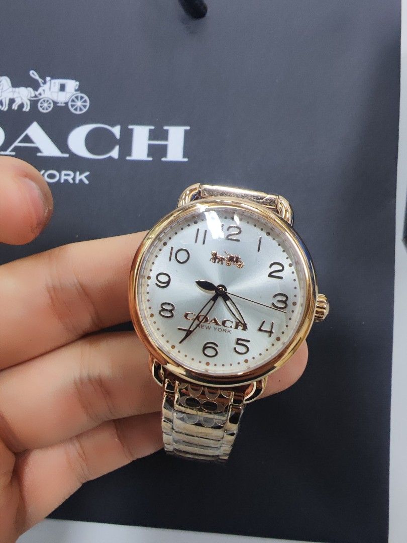 Original Jam coach wanita coach watch stainless steel, Women's Fashion ...