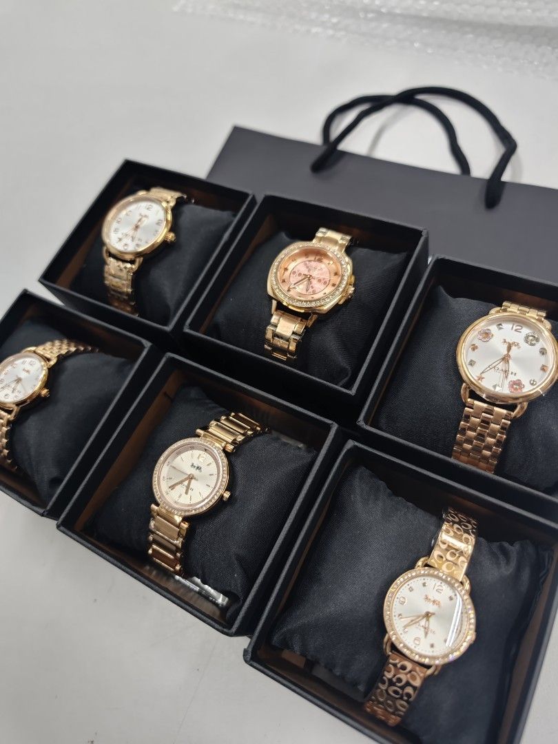 Original Jam coach wanita coach watch stainless steel, Women's Fashion ...