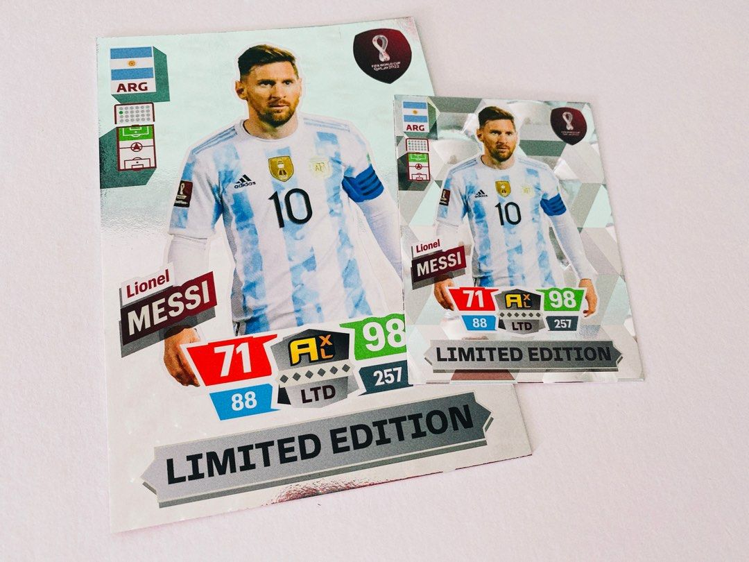 Panini Limited Edition Messi 2022 World Cup, Hobbies & Toys ...