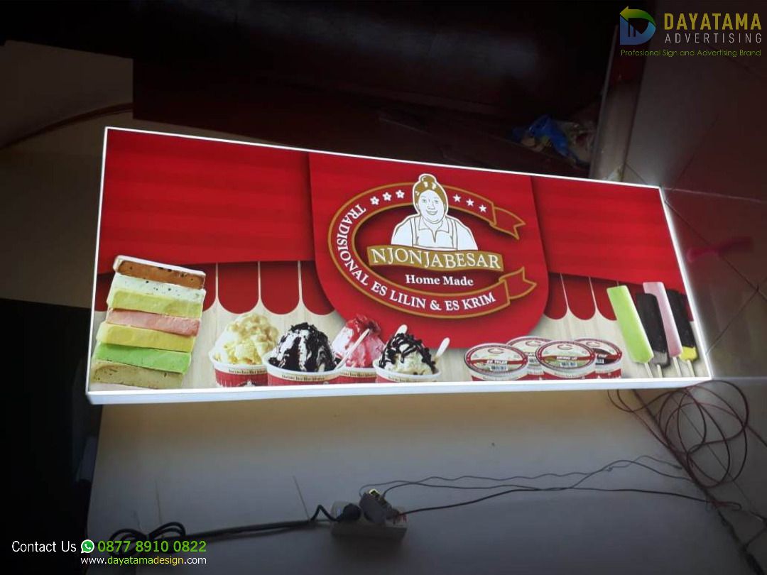 Papan Nama Neon Box Akrilik Murah di Bandung, Desain & Kerajinan Tangan ...