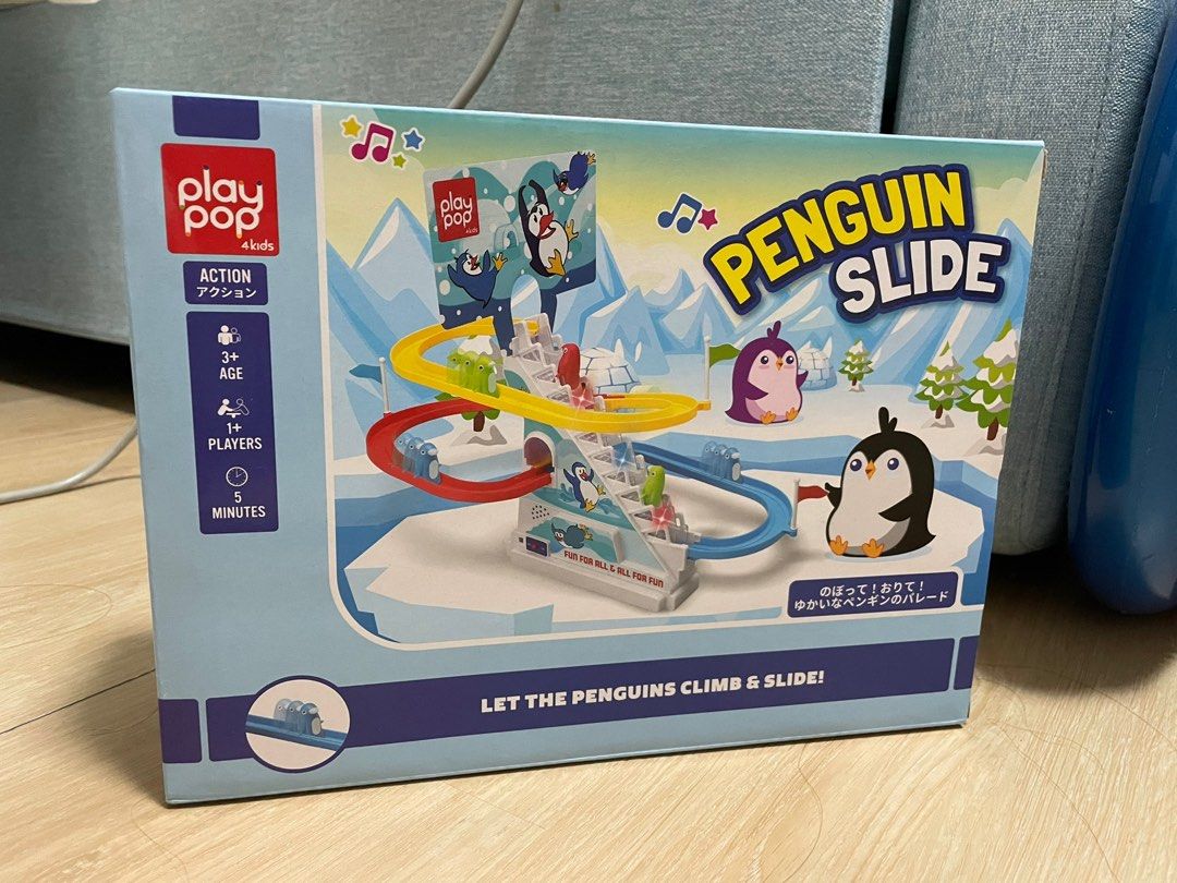 全新企鵝桌上遊戲Penguin slide, 興趣及遊戲, 玩具 & 遊戲類 - Carousell