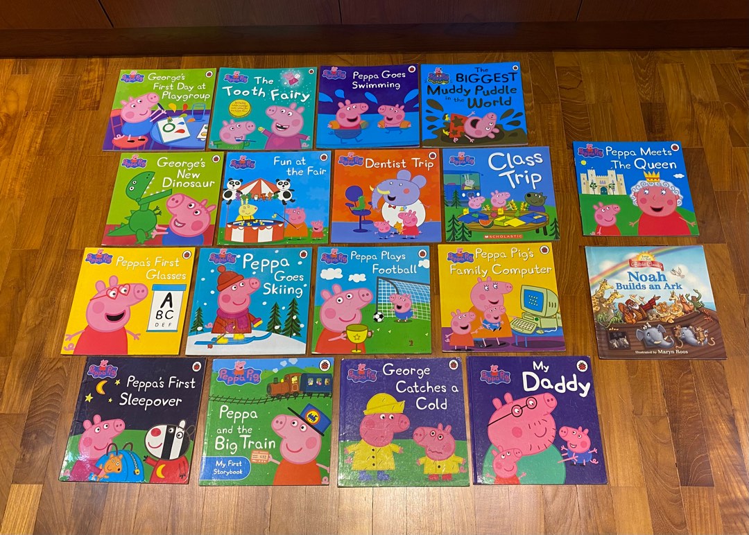 PEPA PIG story books & a Bible Classic, Hobbies & Toys, Books ...