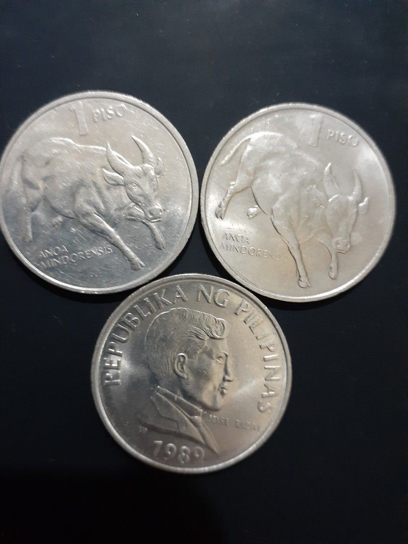 Real Phil. Old Silver Coin 1 Piso Carabao, Hobbies & Toys, Memorabilia ...