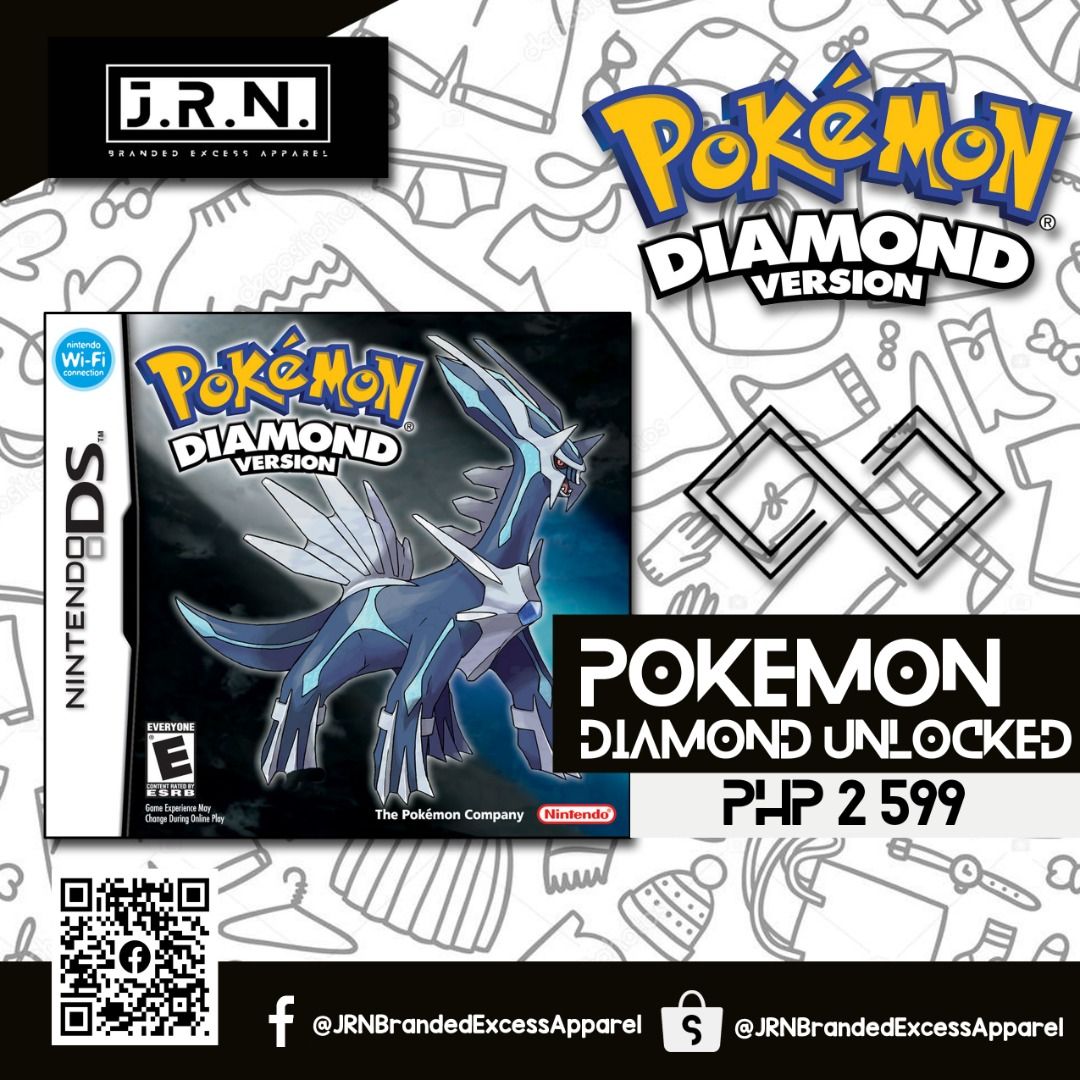 Pokemon Diamond / Pearl USA Original Unlocked Version, Video Gaming ...