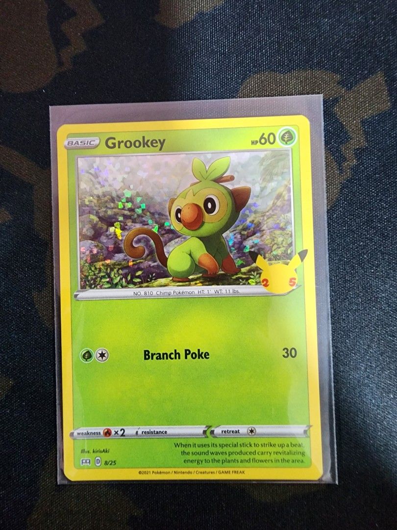 Pokemon TCG cards : Grookey [Holo] #8 Pokemon McDonalds 2021, Hobbies ...