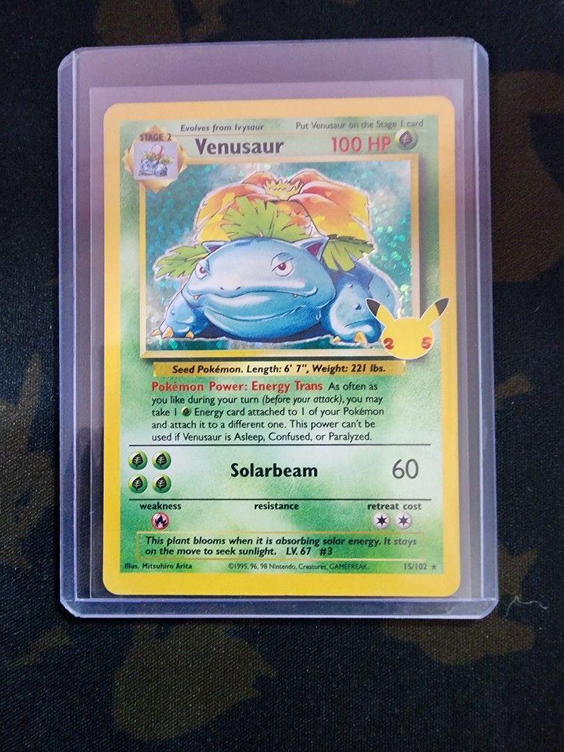 Pokemon TCG Cards: Venusaur - 15/102 - Holo Rare (Classic Collection ...