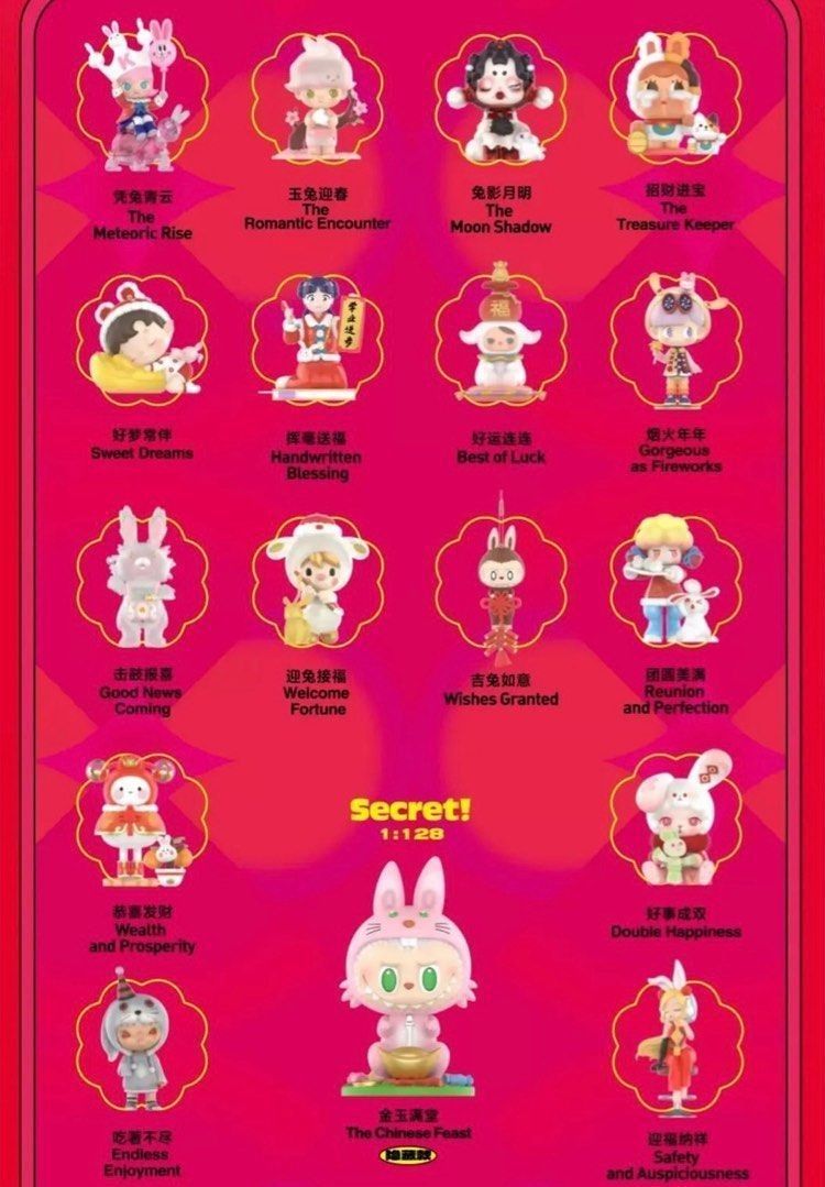 Popmart new year rabbit bobo and coco, Hobbies & Toys, Toys & Games on ...