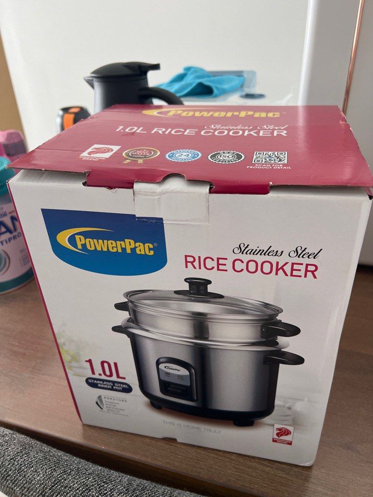 Powerpac 1.0L Rice cooker, TV & Home Appliances, Kitchen Appliances ...