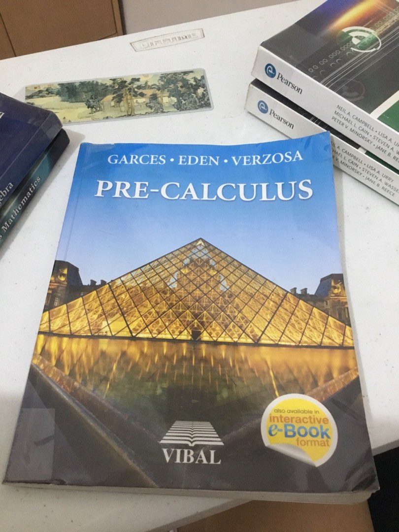 Pre-Calculus 2016 Vibal Garces Eden Verzosa SHS JHS textbook, Hobbies ...