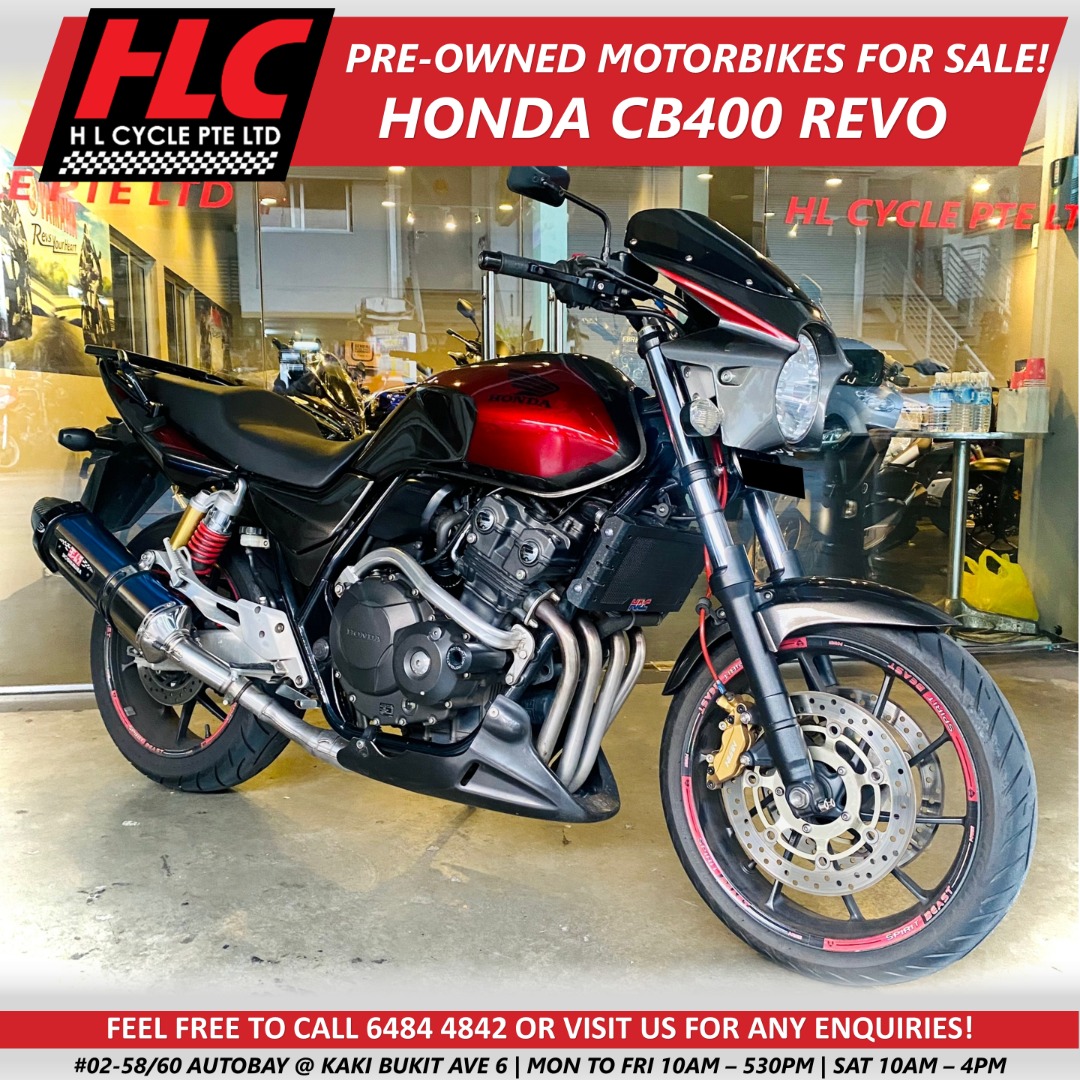 PRE-OWNED HONDA CB400 REVO | SUPER 4 REVO COE JUN 2027, Motorcycles, Motorcycles for Sale, Class ...