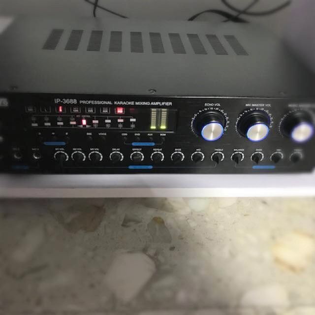 Professional Karaoke Mixing Amplifier, 150 watts, Adler Pro Model IP ...