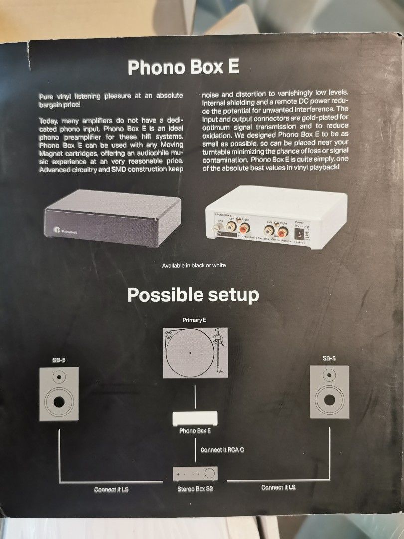 Project Phono Box E Phono Amplifier, Audio, Other Audio Equipment on ...