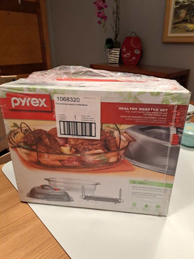 Pyrex Healthy Roaster Set, Furniture & Home Living, Kitchenware ...