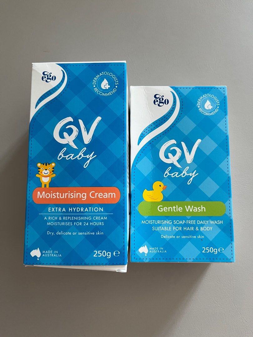 QV baby Gentle Wash and Moisturizing Cream (250g), Babies & Kids ...