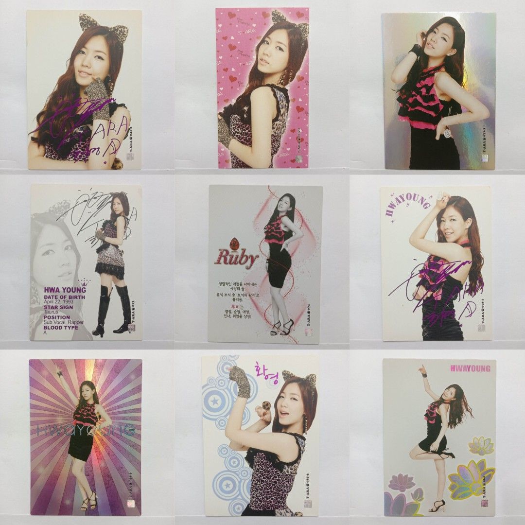 RARE OFFICIAL STAR COLLECTION CARD T-ARA HWAYOUNG PHOTOCARD TARA ...