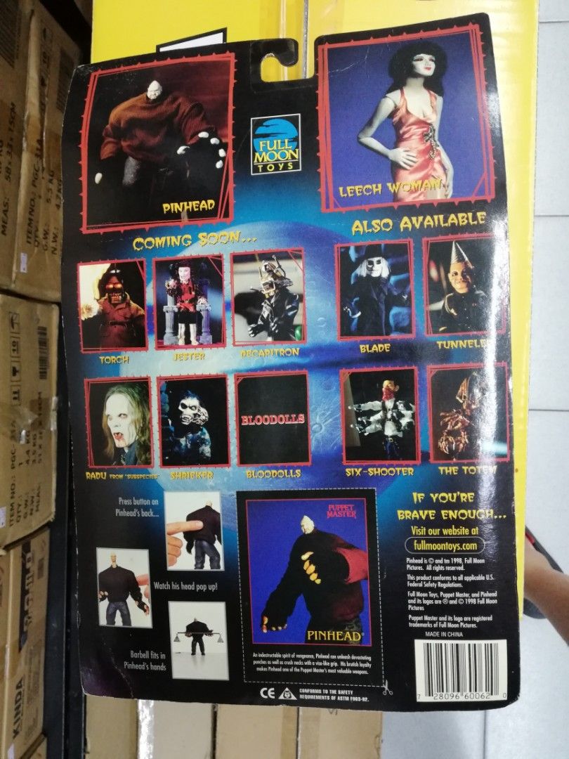 (RARE) PUPPET MASTER PINHEAD ACTION FIGURE, Hobbies & Toys, Toys ...