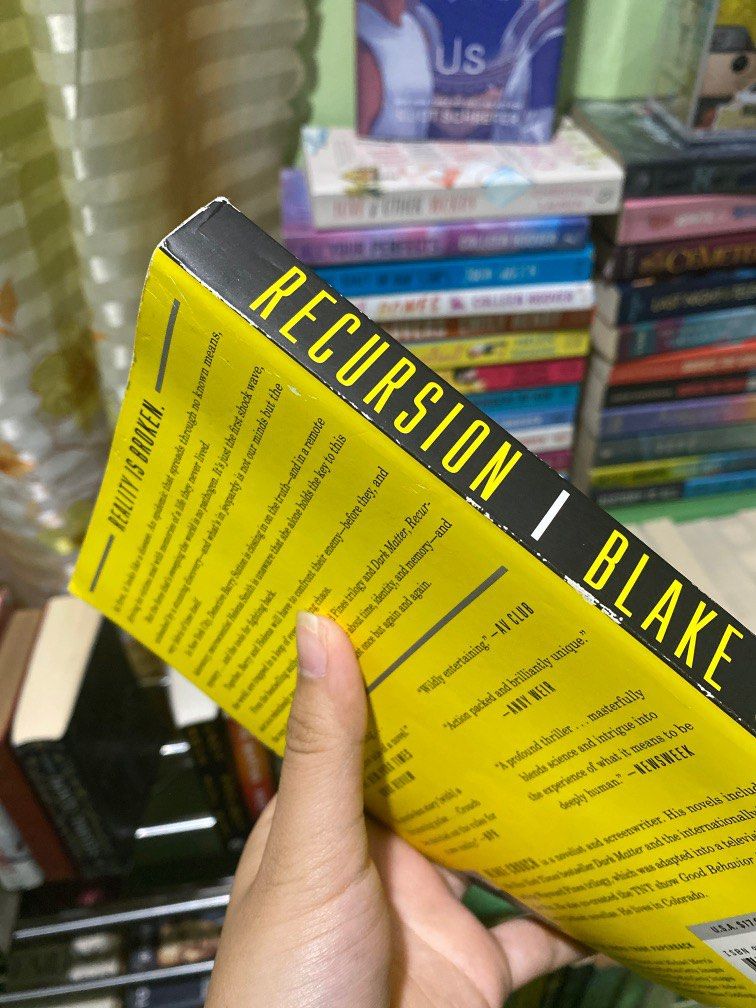Recursion by Blake Crouch (Thriller Sci-Fi Book), Hobbies & Toys, Books & Magazines, Fiction ...