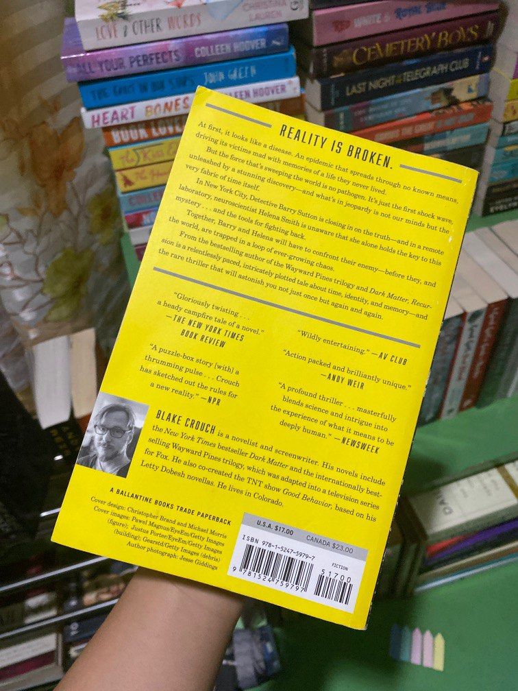 Recursion by Blake Crouch (Thriller Sci-Fi Book), Hobbies & Toys, Books ...