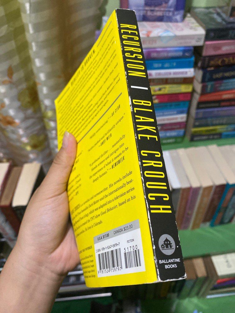 Recursion by Blake Crouch (Thriller Sci-Fi Book), Hobbies & Toys, Books ...