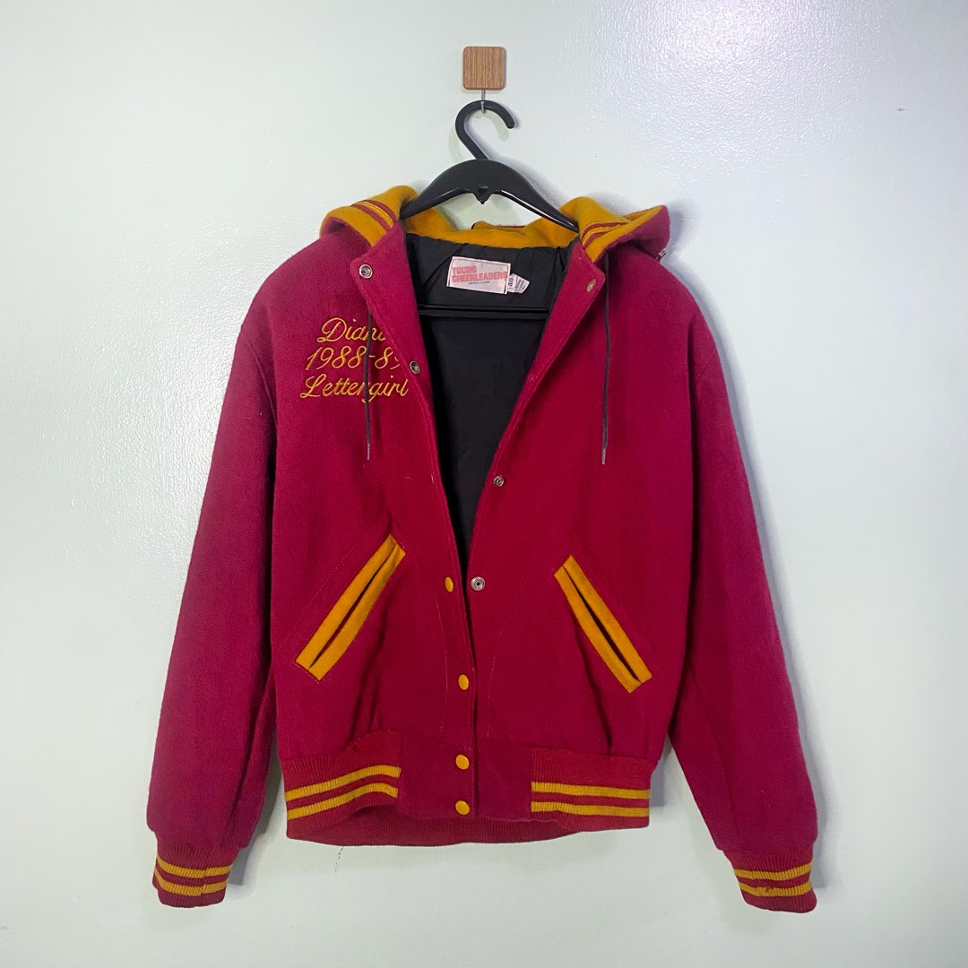 Red - Young Cheerleader Varsity Jacket, Men's Fashion, Coats, Jackets ...