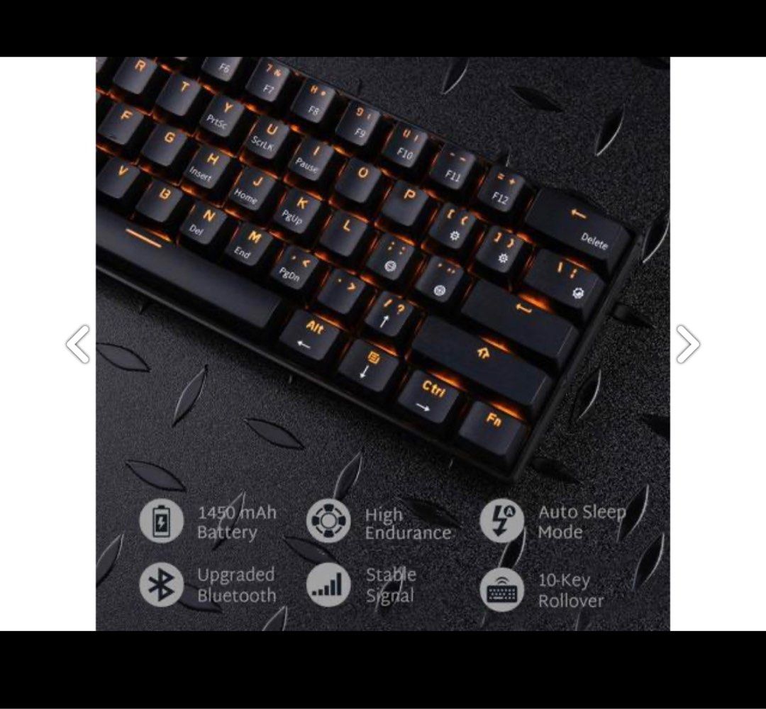 RK61 ROYAL KLUDGE bluetooth Wired 2.4 G Wireless Three Mode 61 KEYS 60% ...