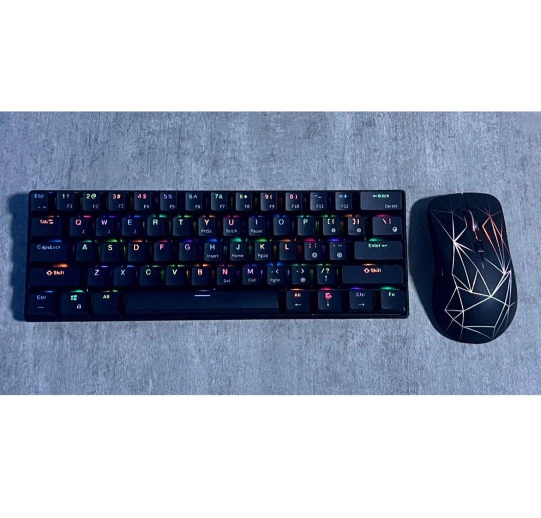 RK61 ROYAL KLUDGE bluetooth Wired 2.4 G Wireless Three Mode 61 KEYS 60% ...