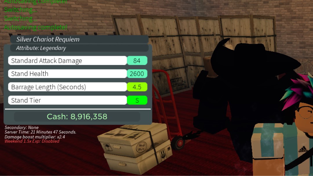 Roblox stand upright: rebooted Silver Chariot Requiem, 其他, 其他 - Carousell