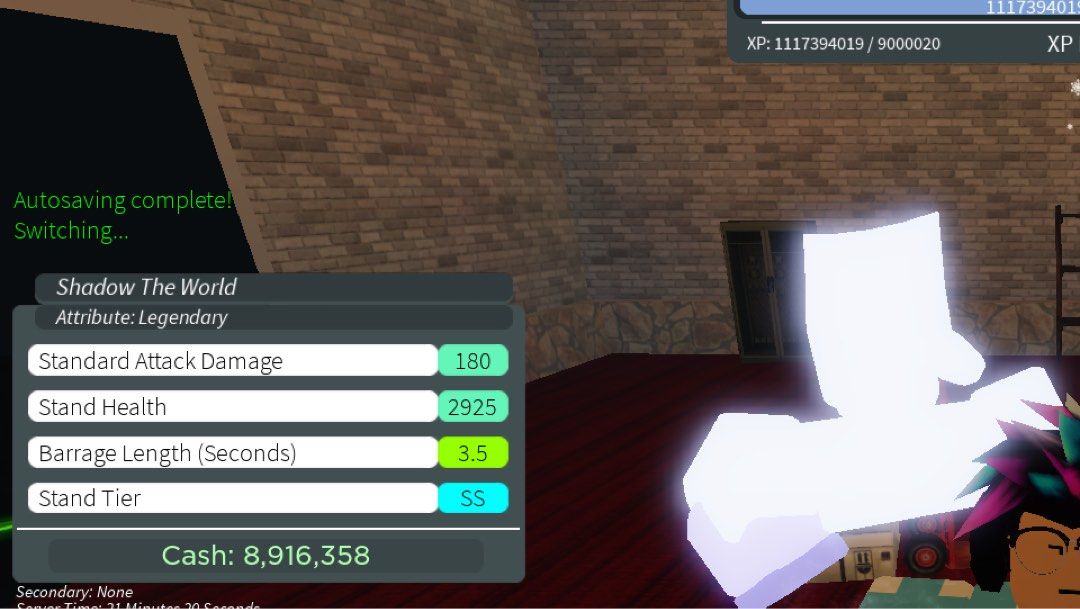 Roblox stand upright: rebooted Shadow The World, 其他, 其他 - Carousell