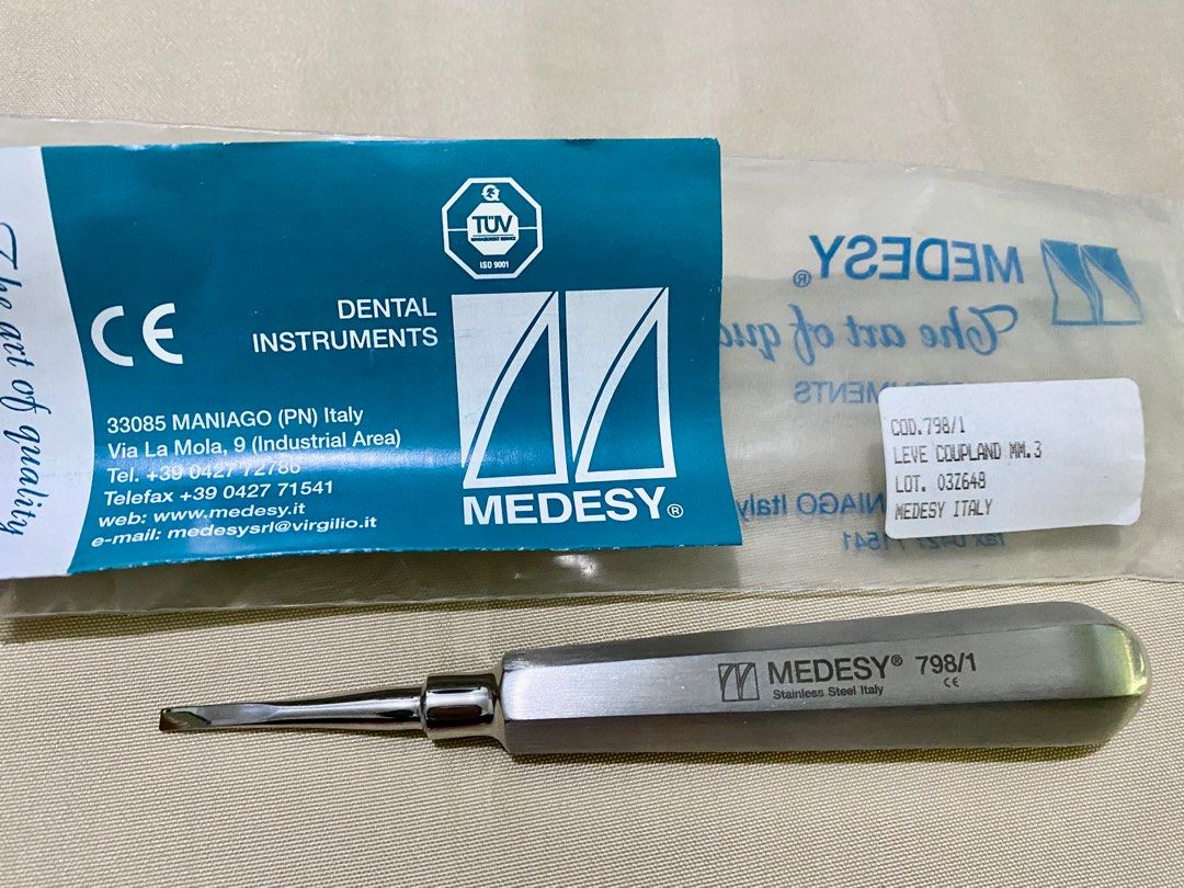 Root Elevator Coupland MM3 798/1 (Medesy), Health & Nutrition, Medical Supplies & Tools on Carousell